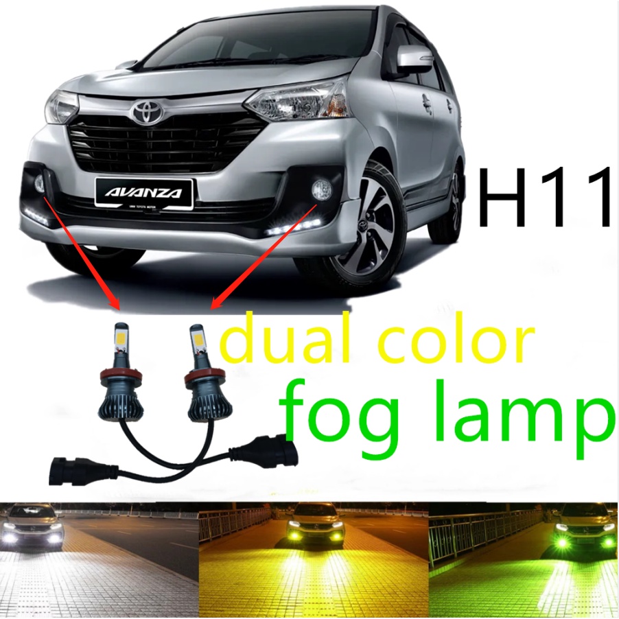 For Toyota Avanza 2003-2011 - 1 set 9006 6000K LED Bulb Fog Light Lamps ...