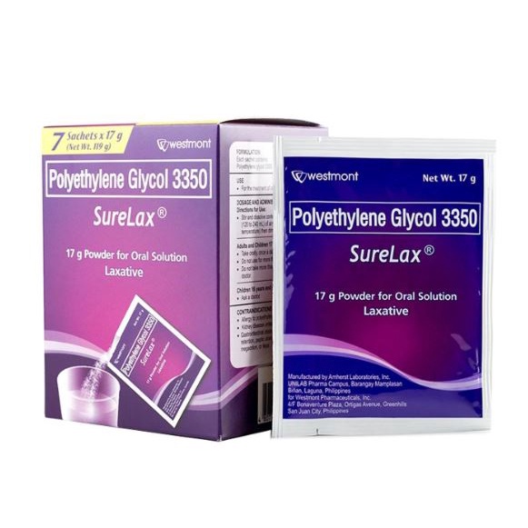 SureLax Laxative 7sachets x 17g (PER PIECE) | Shopee Philippines