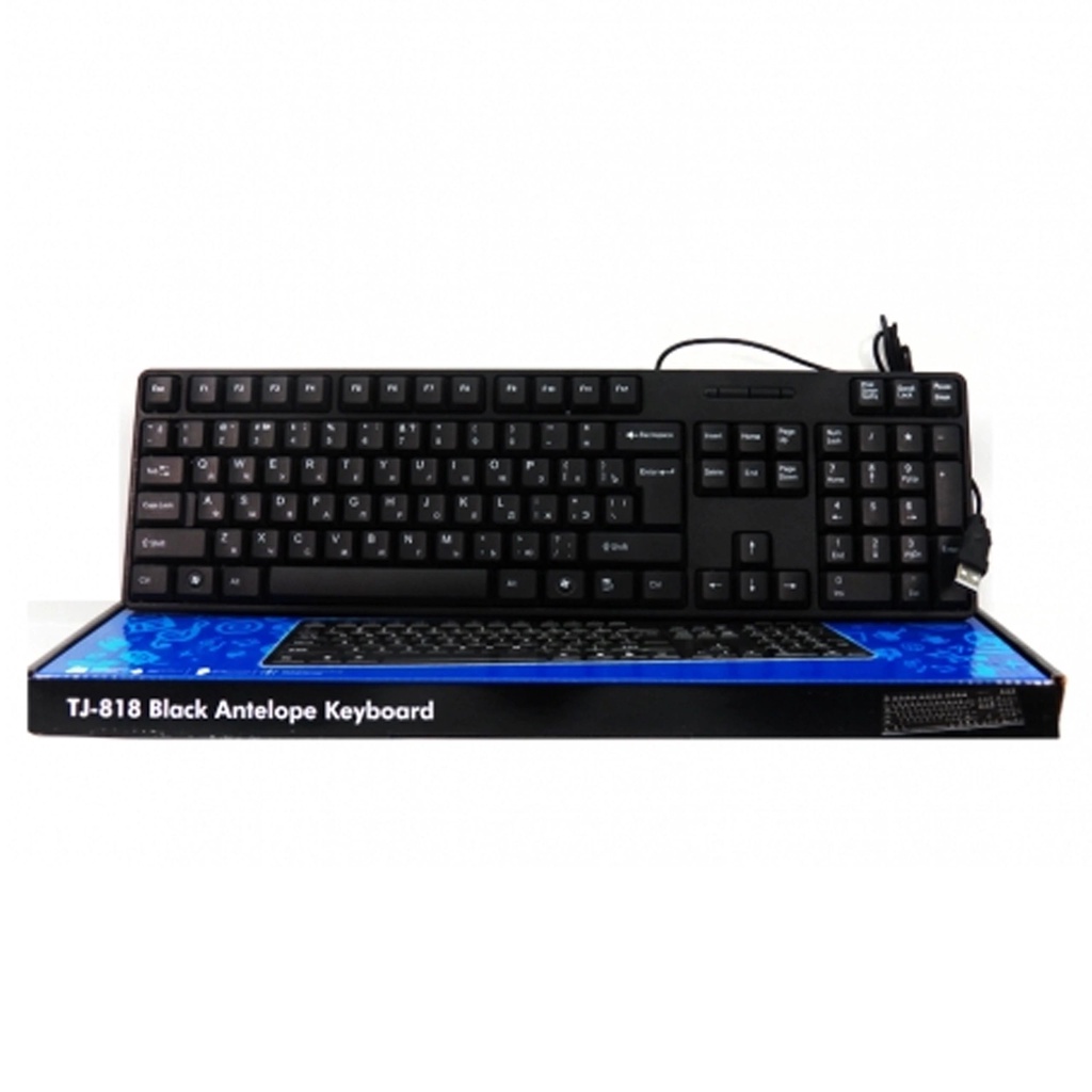 AonlineCafe TJ-818 Black Antelope Keyboard | Shopee Philippines