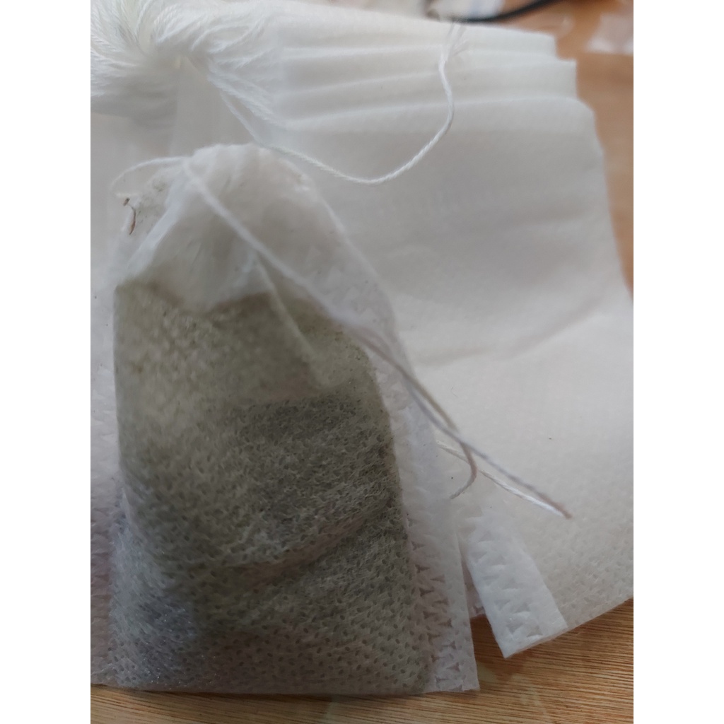 100 pcs empty tea bag per pack (For making herbal Tea) | Shopee Philippines