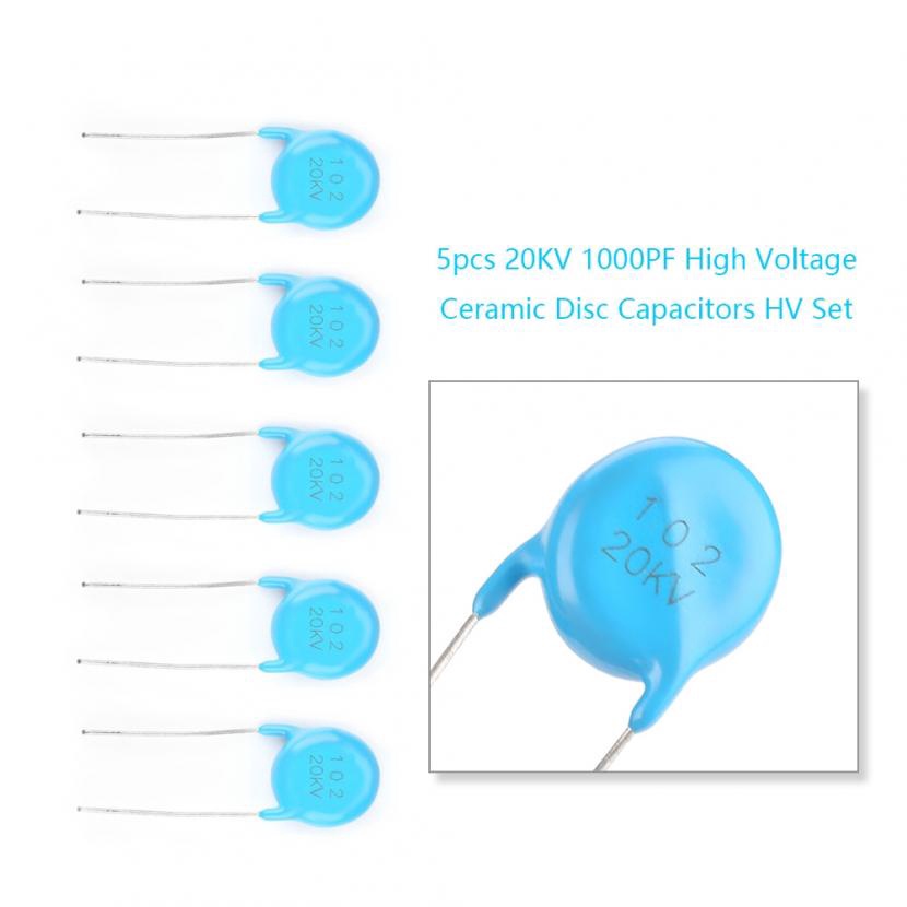 5pcs 20KV 1000PF High Voltage Ceramic Disc Disc Capacitor | Shopee ...