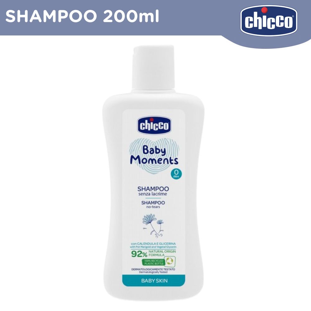 All New Chicco Baby Shampoo with No Tears Formula 200ml Baby Moments ...