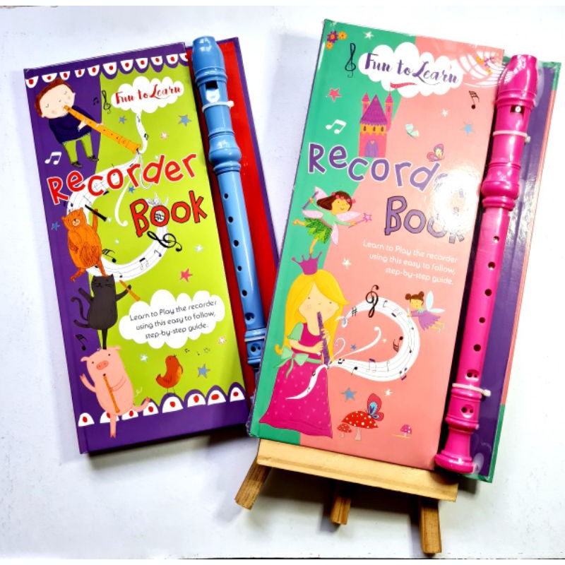 Fun to Learn Recorder Book for Children - Blue / Pink★1-2 days delivery ...