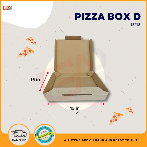 15in Pizza Boxes 10 pcs/order Corrugated (WAREHOUSE FACTORY) | Shopee ...