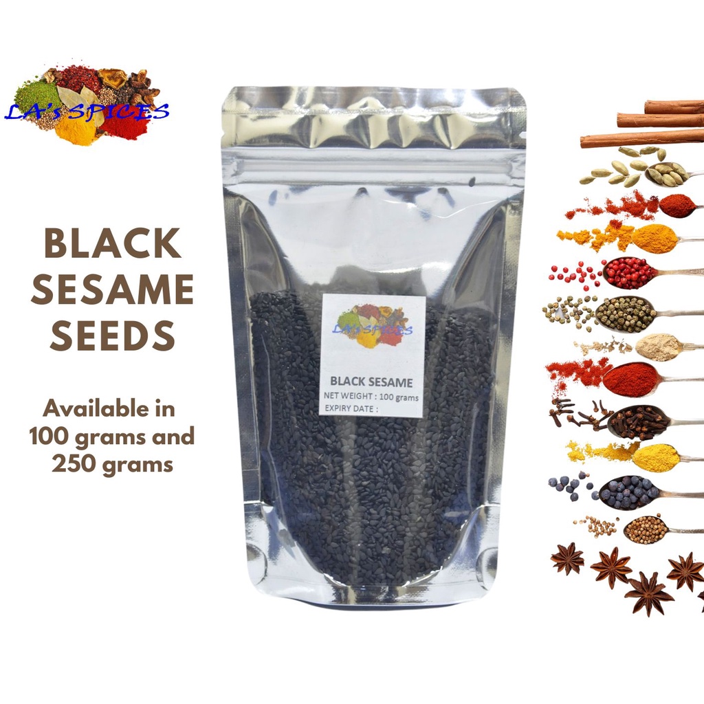 Black Sesame Seeds - 100 grams, 250 grams or 500 grams | Shopee Philippines