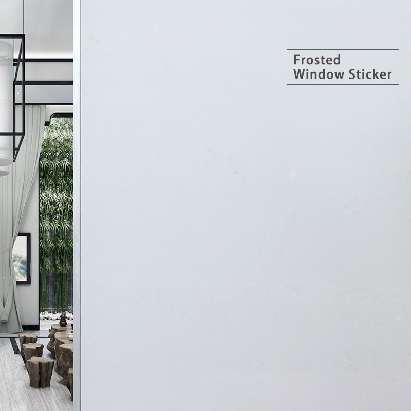 White Frosted Glass Sticker Self-adhesive Window Film Sticker Office ...