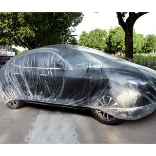 Clear Plastic Car Cover 100% Waterproof High Qulity Elastic Rainproof ...