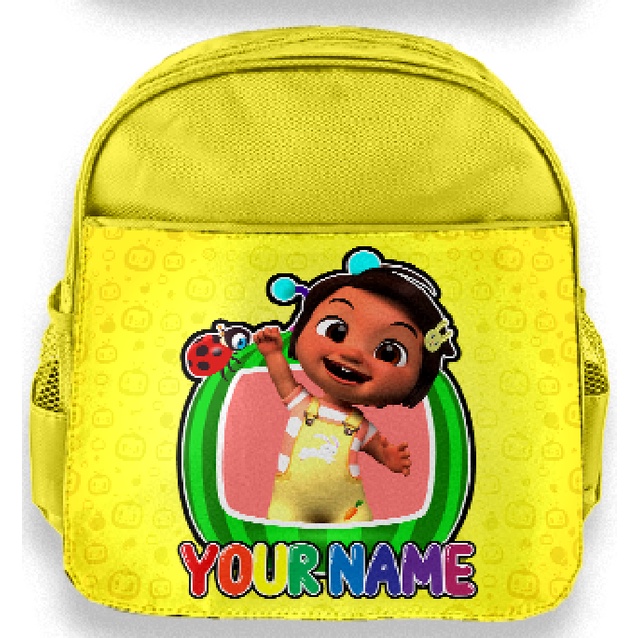 Personalized Kids Back pack Cocomelon Changeable Name and Character ...
