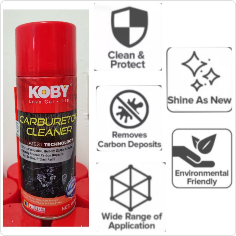 KOBY CARBURETOR CLEANER 450ML | Shopee Philippines