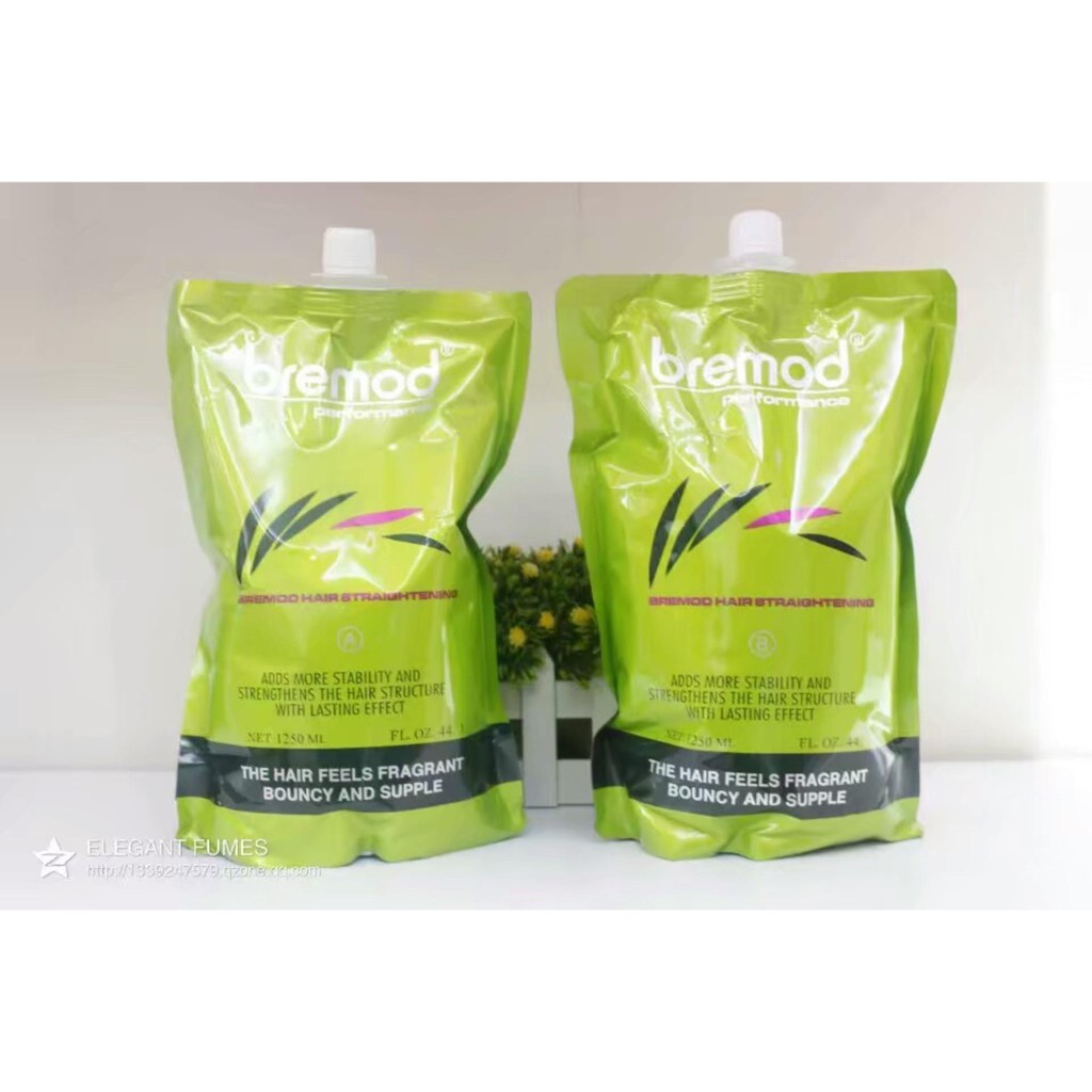 Bremod Hair Original Rebonding Set Straightening 1250ml *2 | Shopee ...