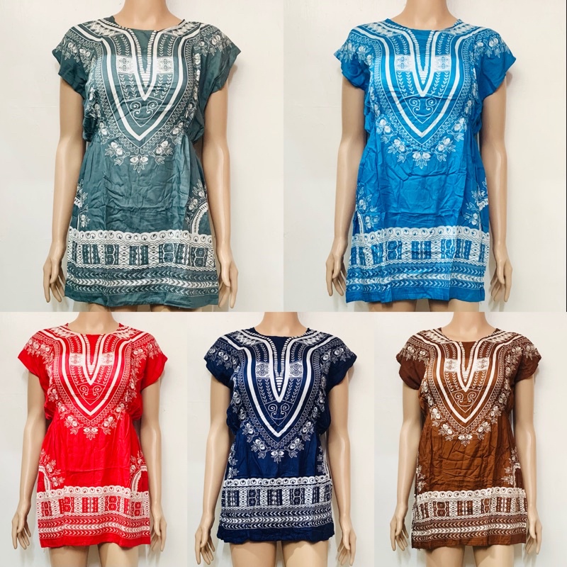 Dashiki/Batik/Bohemian/Ethnic/Indian Mini Dress | Shopee Philippines