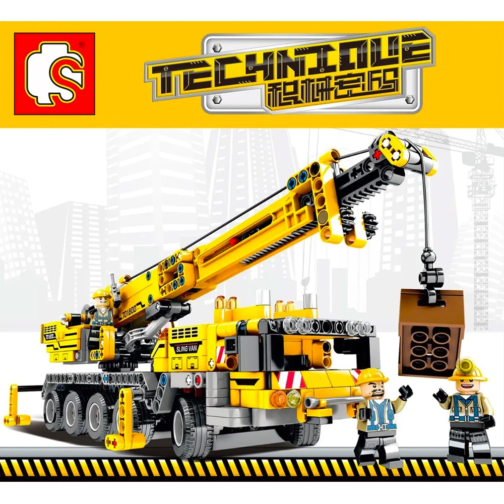 Compatible Lego Lepin Sembo DIY Technique Construction Vehicle Forklift ...