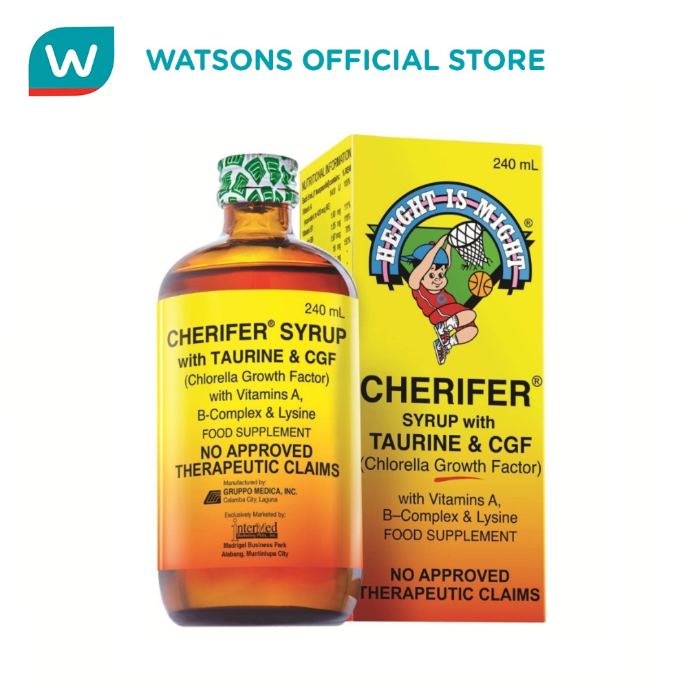 CHERIFER Syrup with Taurine and CGF 240 ml | Shopee Philippines