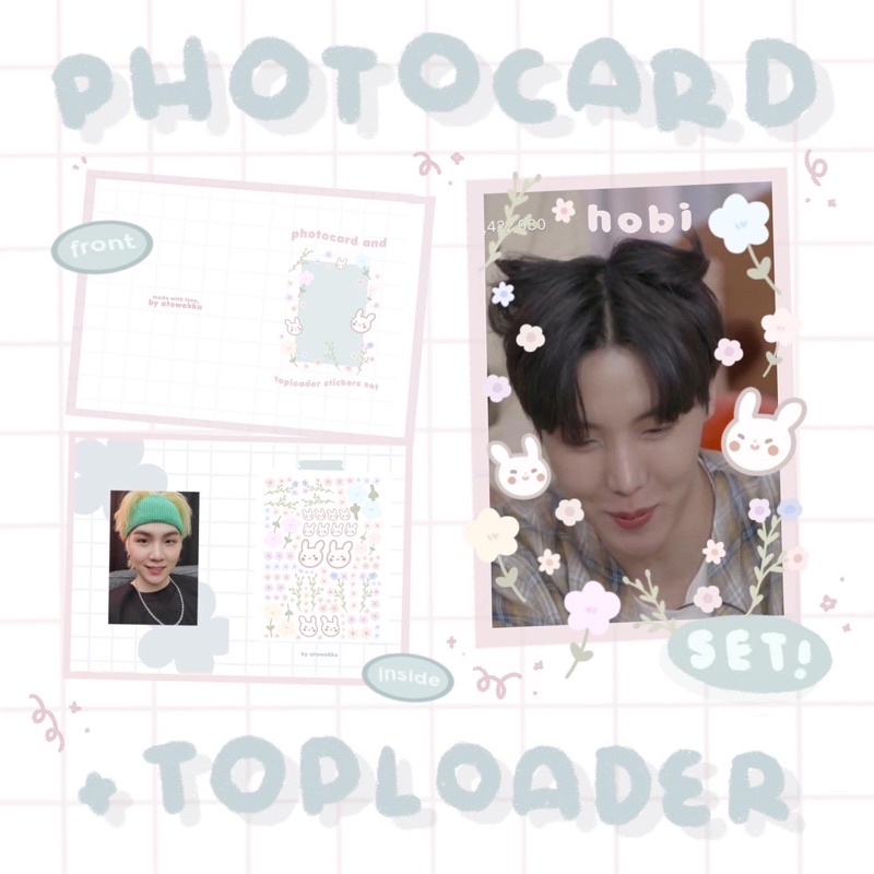 free toploader + pc sticker set ! GARDEN IN SPIRIT SET ! for kpop polco ...