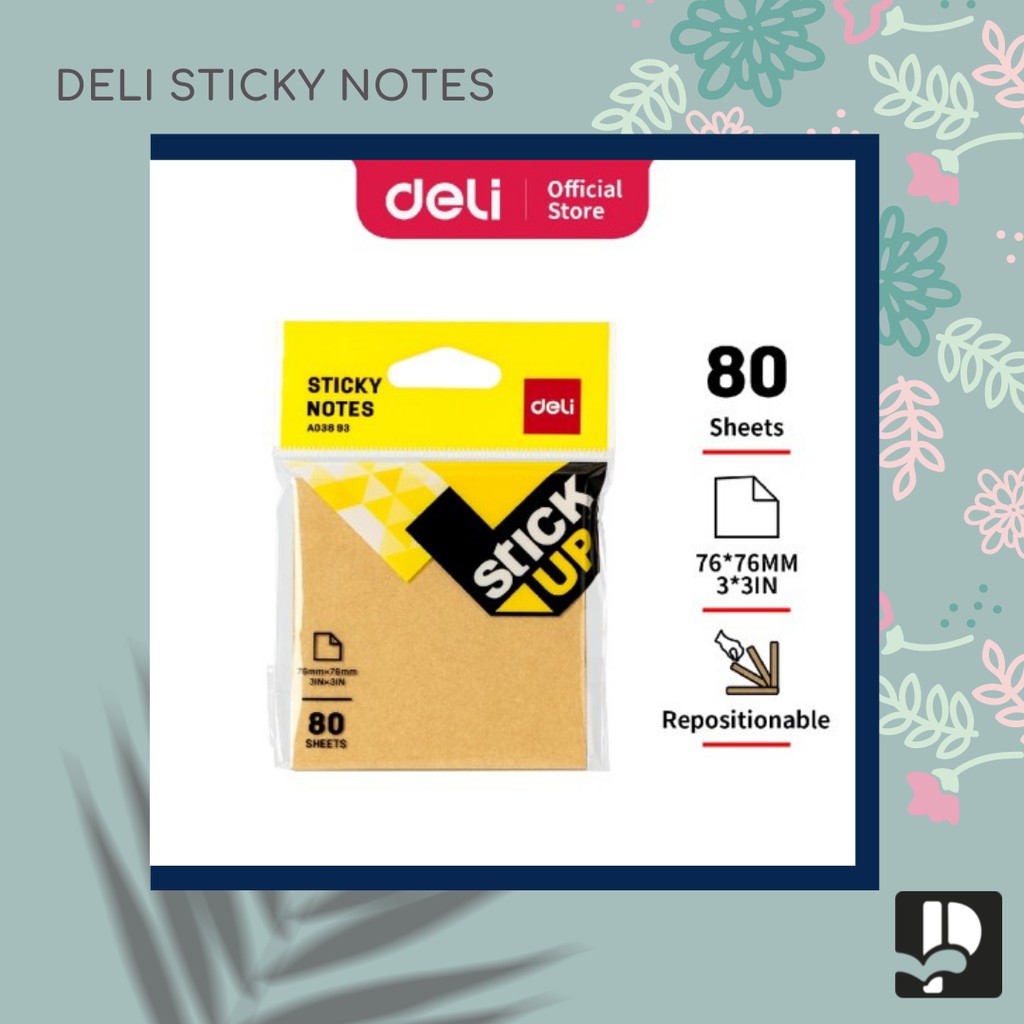 Deli Aesthetic Chocolate Sticky Notes | Shopee Philippines