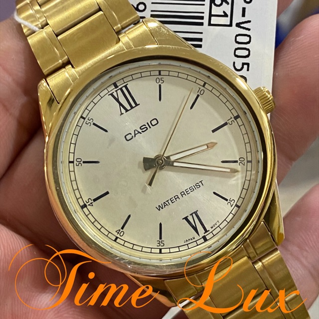 Casio Mens Gold Mtp V005g 9b Shopee Philippines