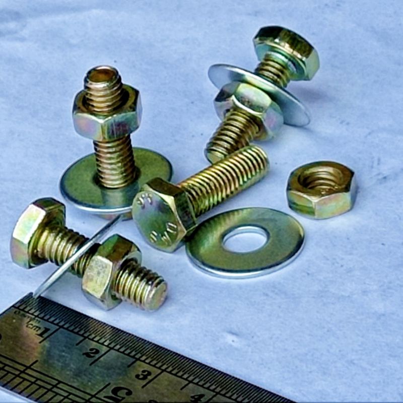 Number plate bolts nuts number plate bolts set front and rear 4 pcs ...