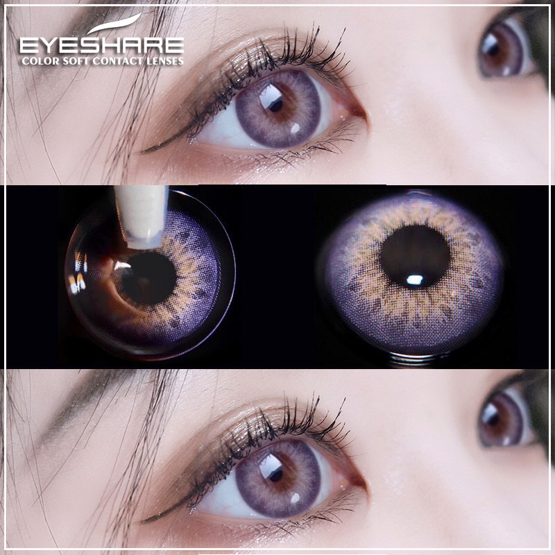 EYESHARE TAYLOR Annual Series Blue Colored Contact Lenses for Eyes 1 ...