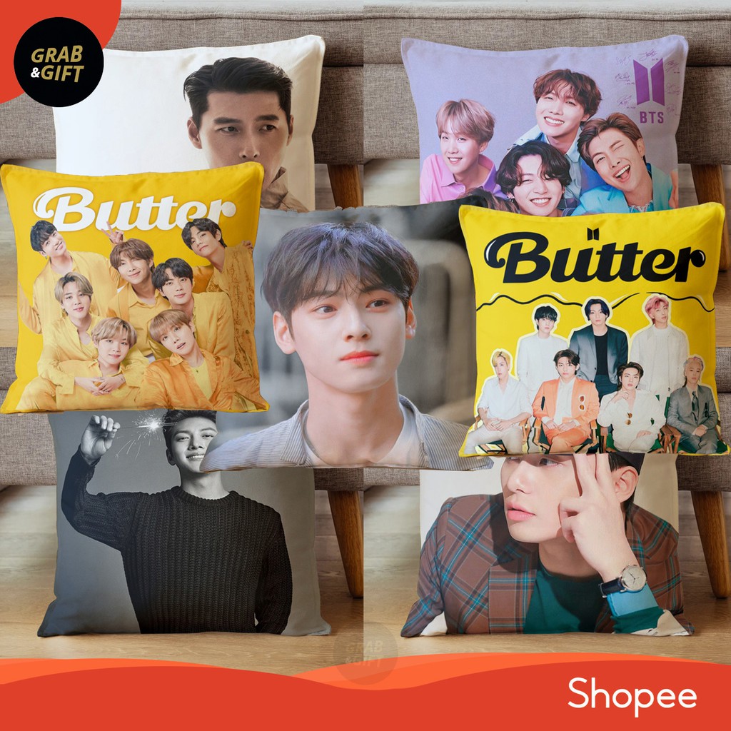 Korean Artist Sofa Cushion BTS Butter/Cha Eun Woo/EXO NCT Dream JCW ...