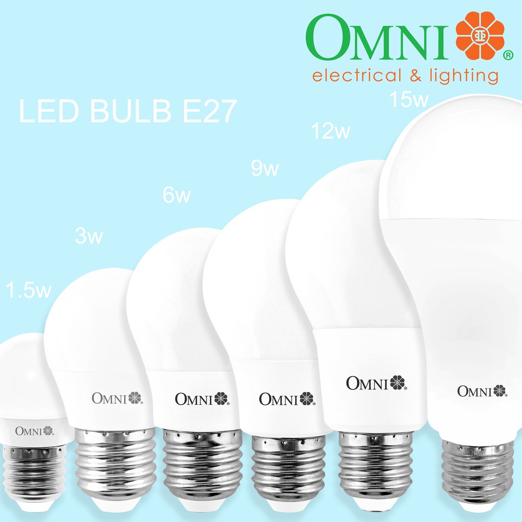 OMNI LED BULB E27 1.5W 3W 6W 9W 12W 15W | Shopee Philippines
