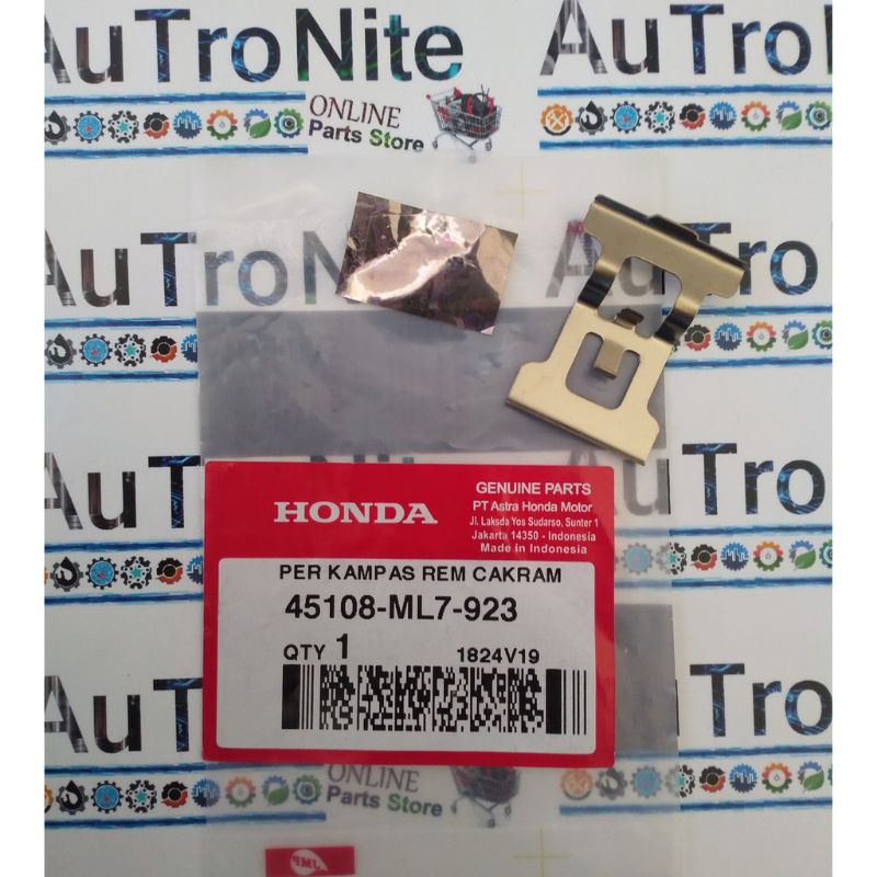 Nissin Caliper SPRING Rear Disc Brake Pads SPRING PAD 45108-ML7-923 ...