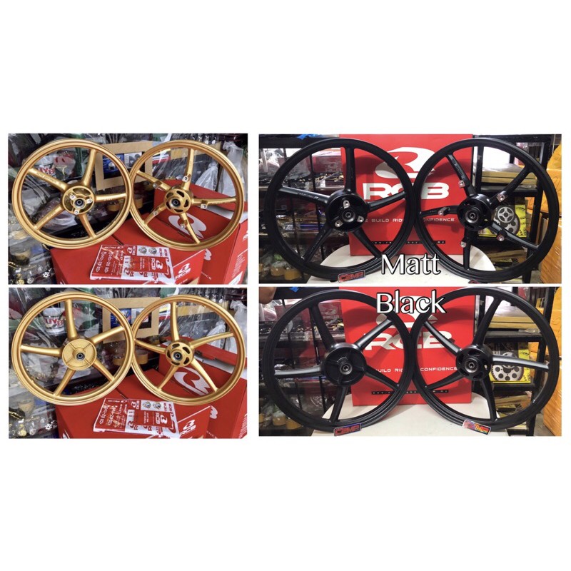RCB 5 Spokes Mags - Raider150 carb and fi 1.6/1.85 x17 | Shopee Philippines