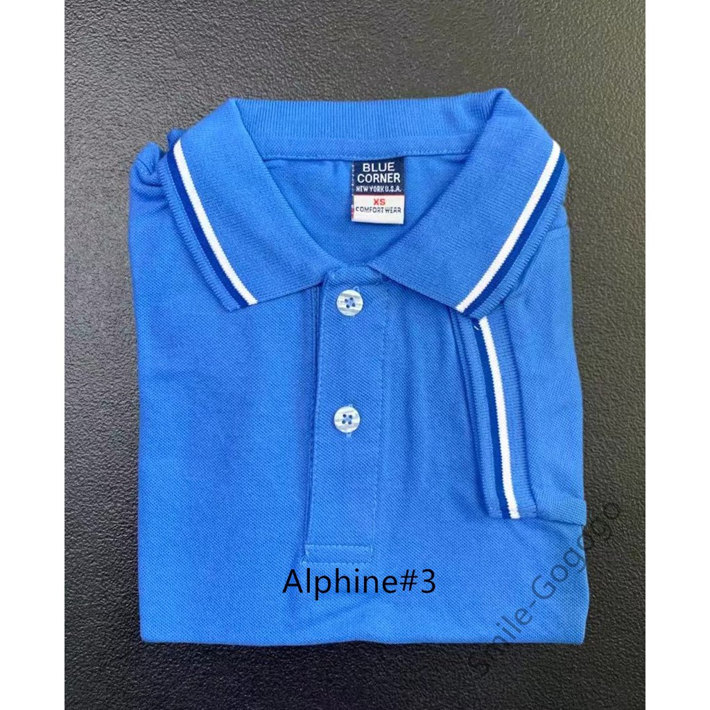 Blue Corner Men's Polo Shirt Colored with Lining Style#3/#4 | Shopee ...