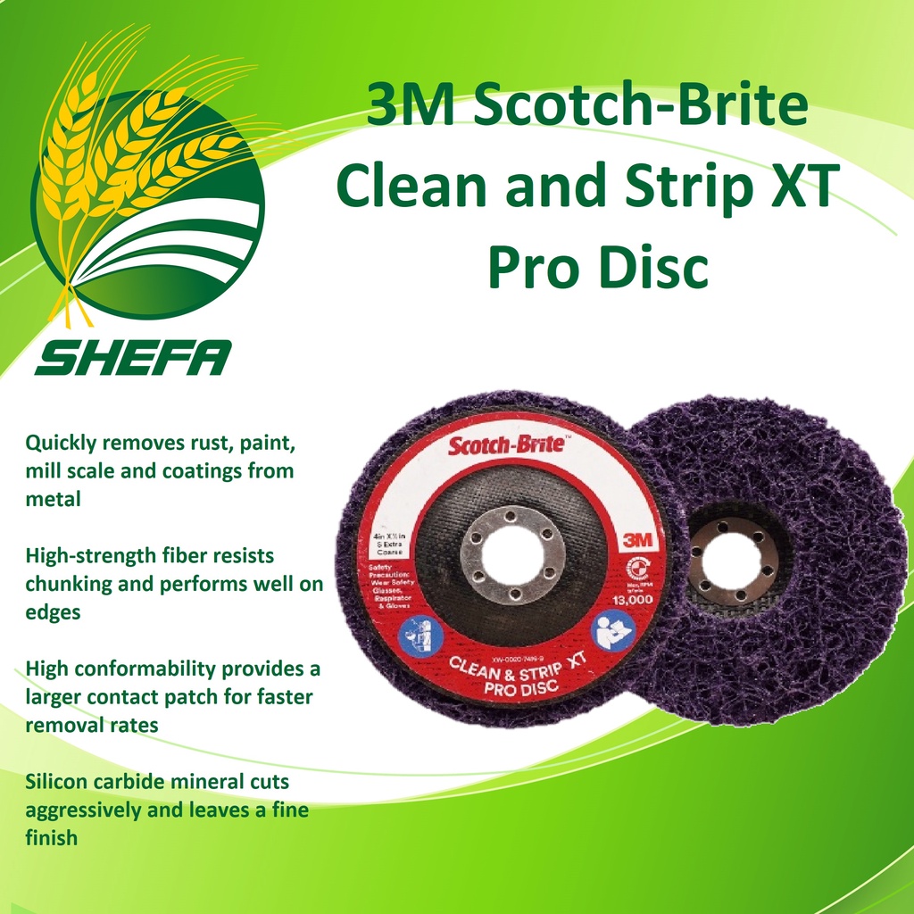 3M Scotch-Brite Clean and Strip Disc 4” XT Pro | Shopee Philippines