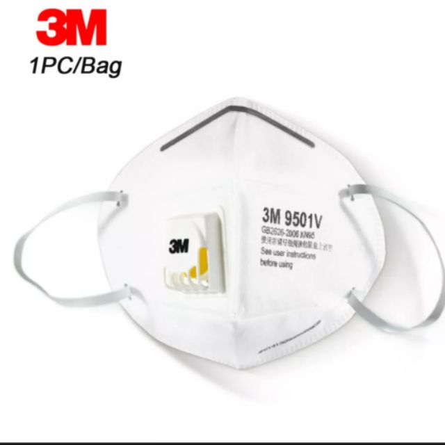 3M 9001V KN90 MASK 1PC | Shopee Philippines