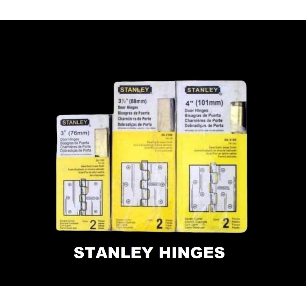 STANLEY LOOSE PIN HINGES 3X3 3.5X3.5 4X4 | Shopee Philippines