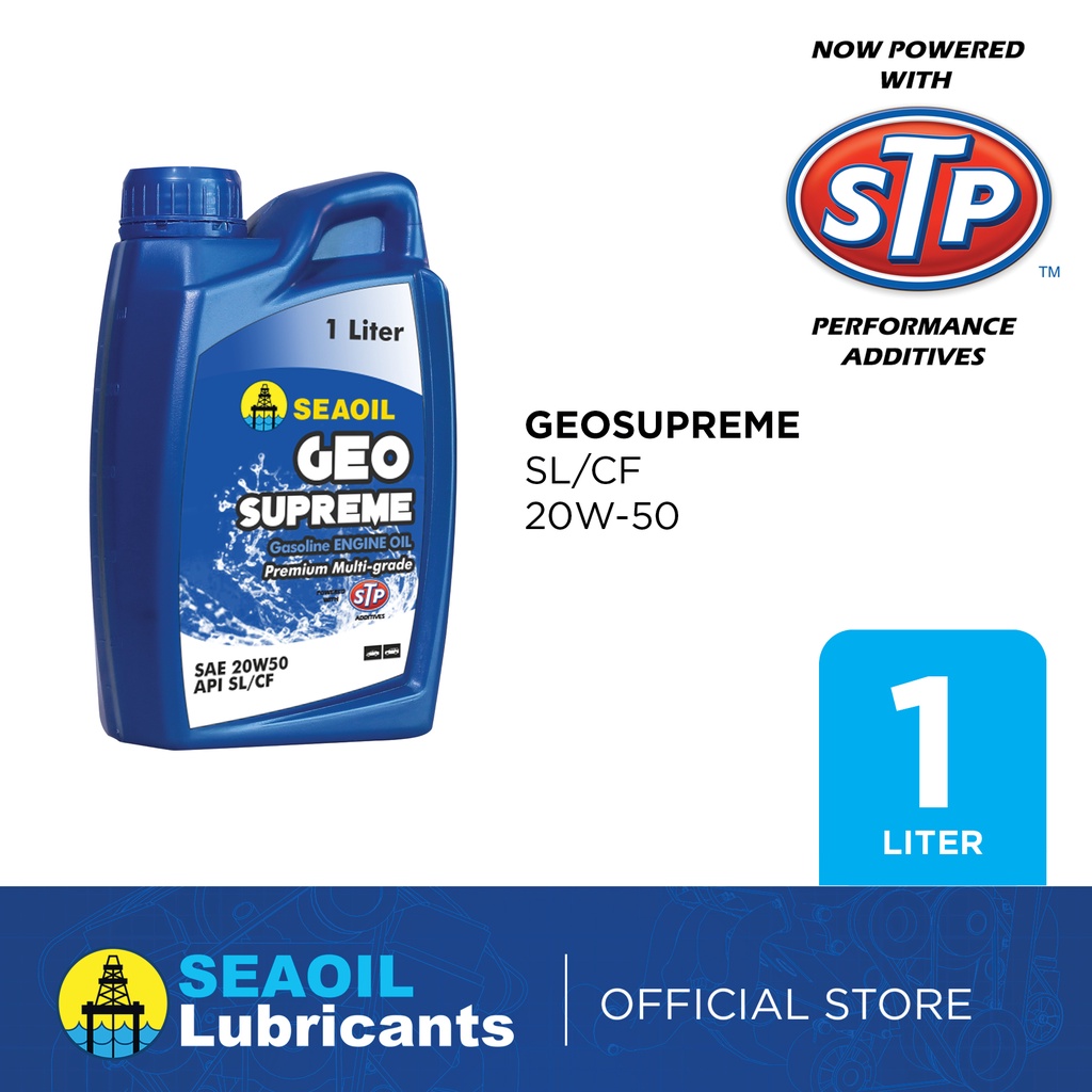 SEAOIL GEO Supreme w/ STP Engine Oil (1 L, 4 L) | Shopee Philippines