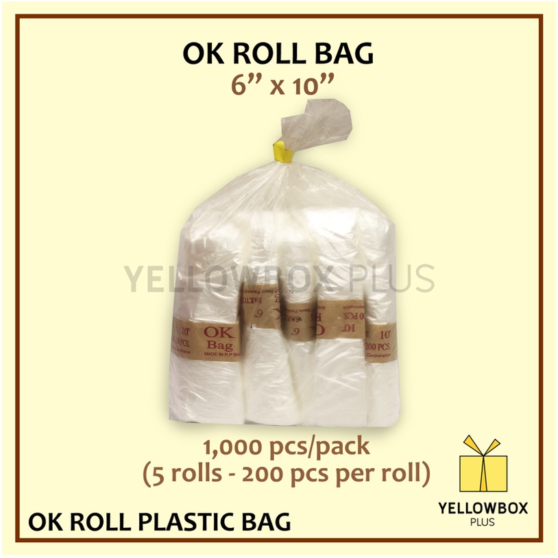 Ok Roll Bag 1 pack All-purpose Multi-Purpose Packing Bag clear plastic ...