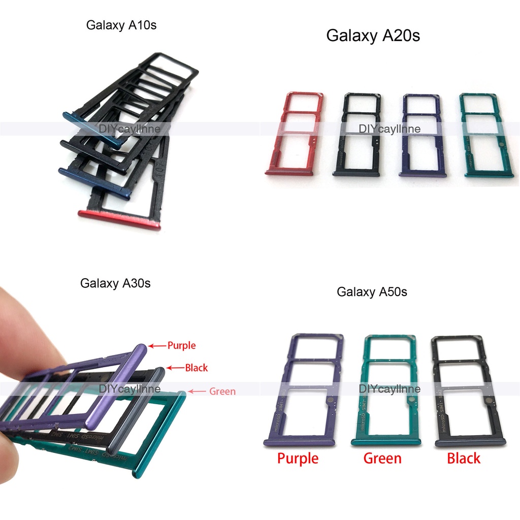 New SIM Tray For Samsung Galaxy A10s A20s A30s A40s A50s SIM Card Tray ...
