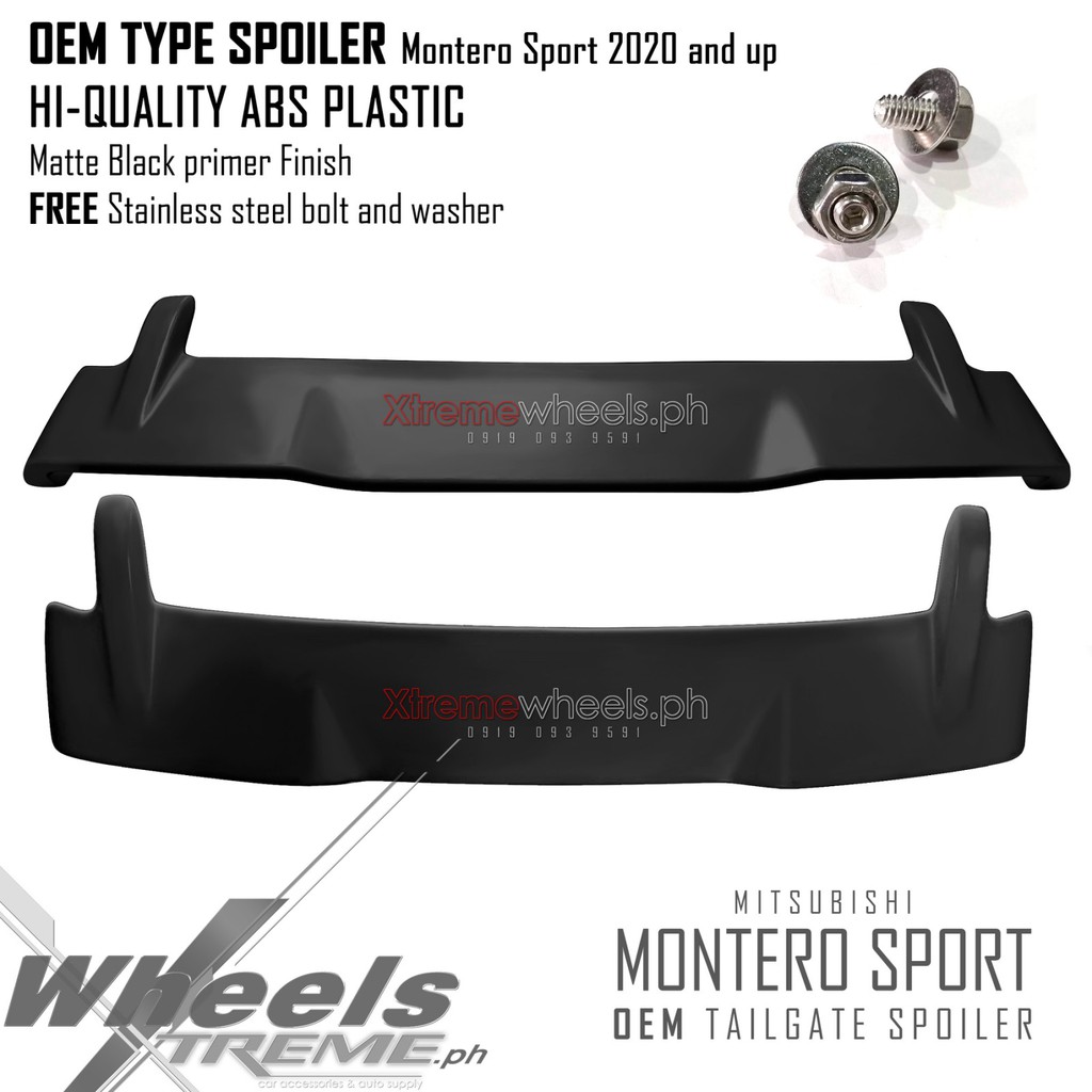 Montero 2020 to 2025 Rear Bumper Spoiler with Stainless screw and ...