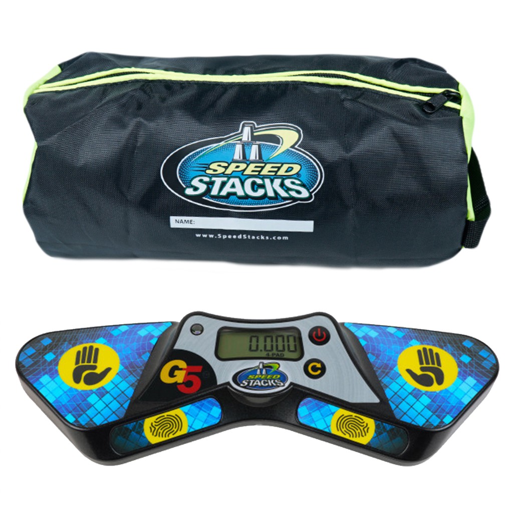Speedstack Timer G5 (Gen 5) and Mat Cube Automatic Calculation Sensitive Touch Control Timer ...