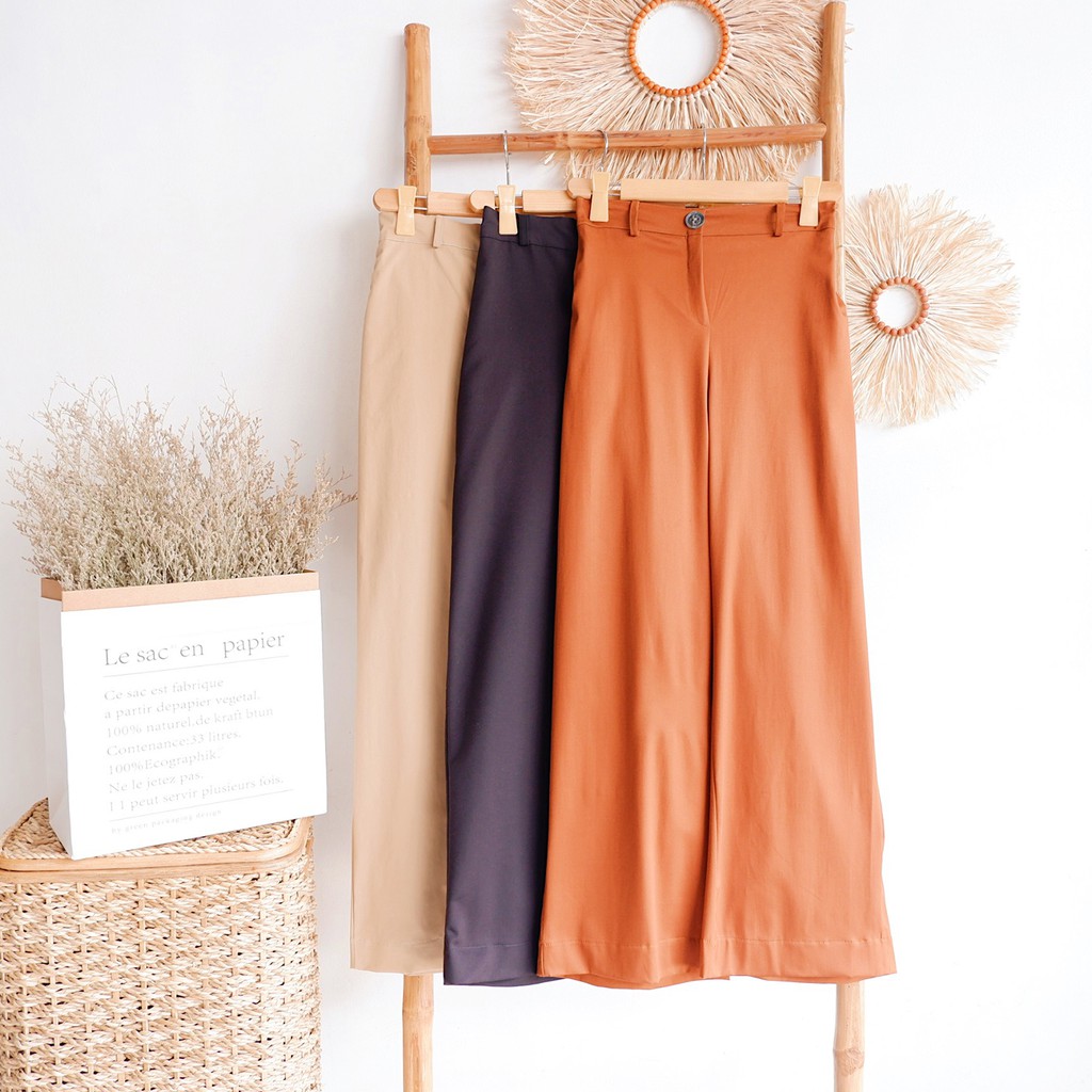 ESSENTIELMANILA High Waist Classy Pants (Korean Inspired Wide Leg Pants ...