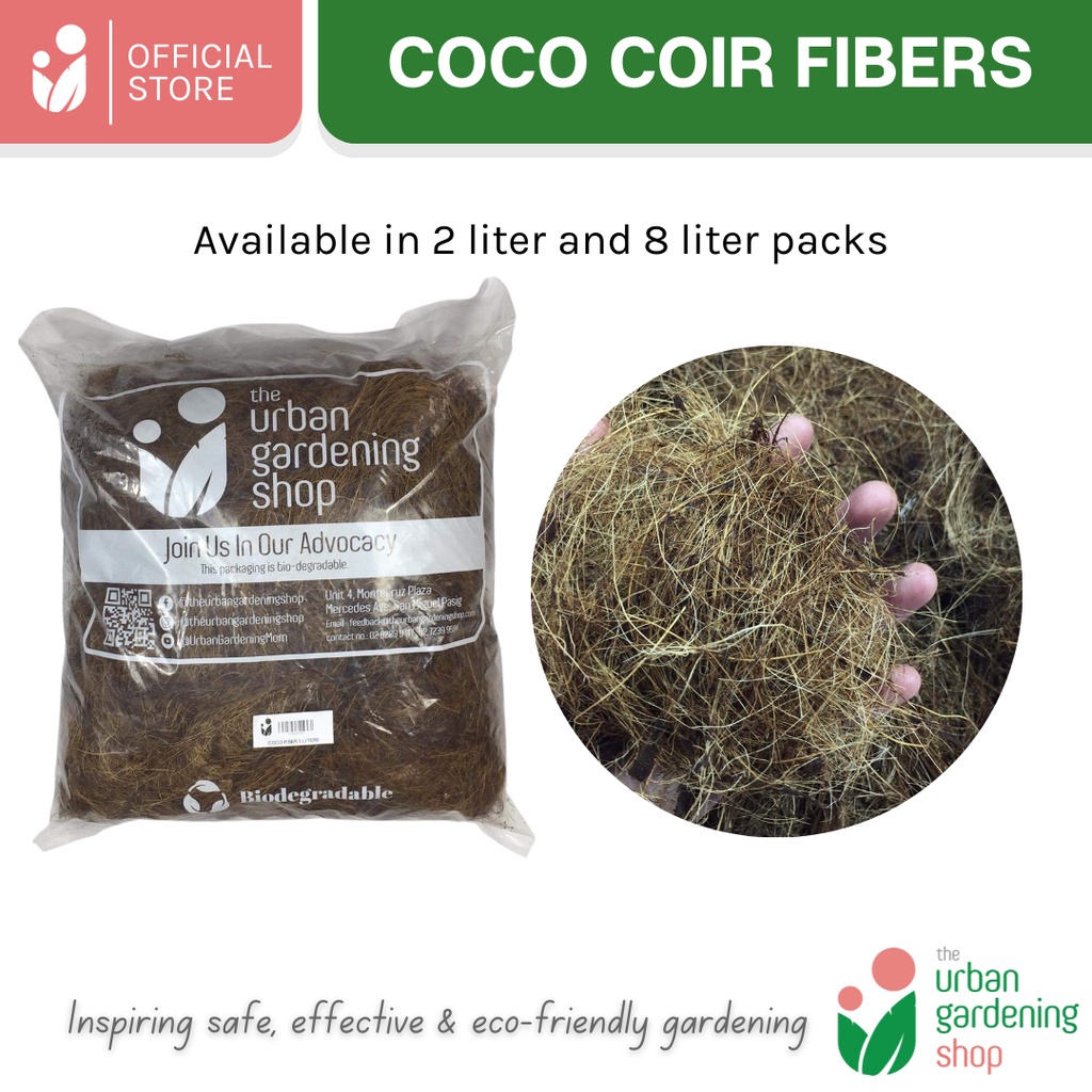 THE URBAN GARDENING SHOP Aged Coco Coir Fibers for Soil Amendment ...
