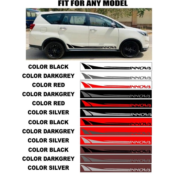 2pcs toyota innova side sticker for any model | Shopee Philippines