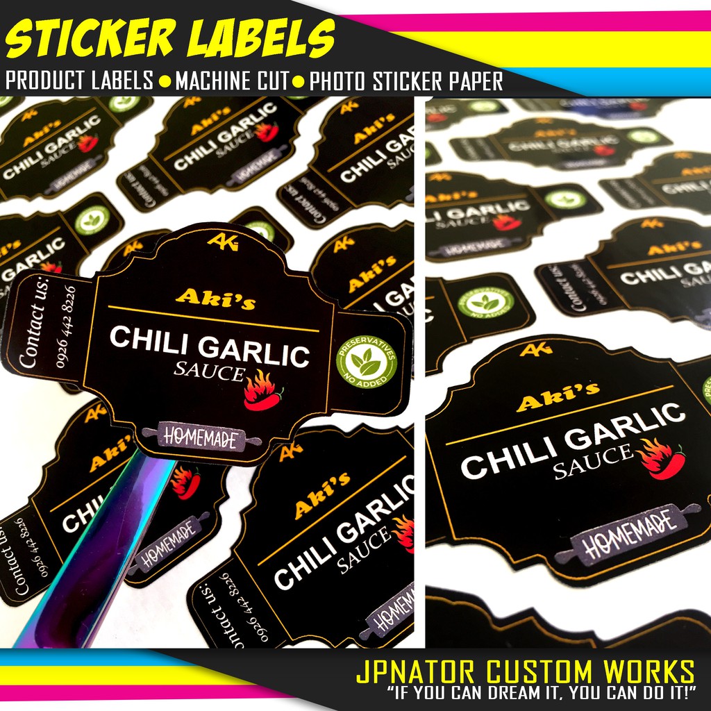 Sticker Paper Product Label / Products Labels / Souvenir Stickers / 3 ...