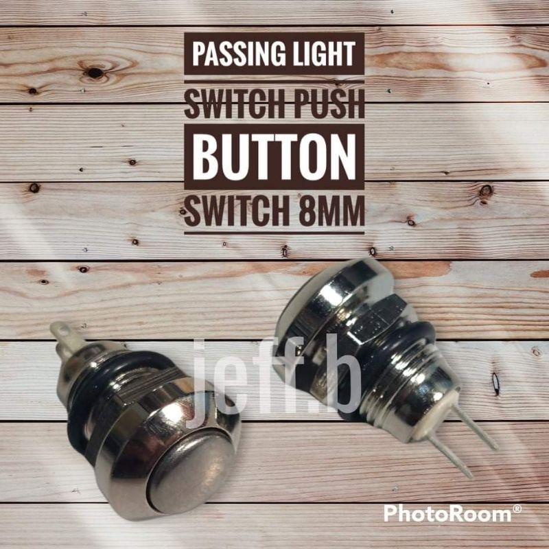 1pc 8mm Mini Driving Passing Light Switch Momentary Push Button Switch ...