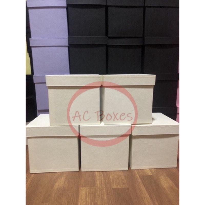 5x5x5 inches White Hard Box | Food/Gift Boxes | Shopee Philippines