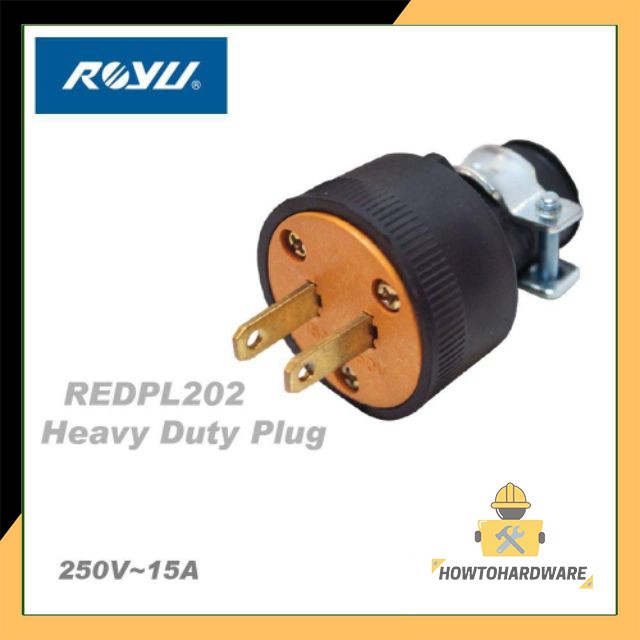 ROYU Heavy Duty Plug 15A / 250V / REDPL202 | Shopee Philippines
