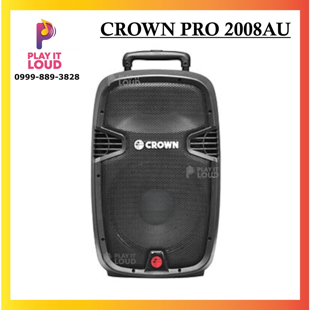 CROWN PRO 2008AU 2-WAY ACTIVE SPEAKER SYSTEM 12" 300watts | Shopee ...