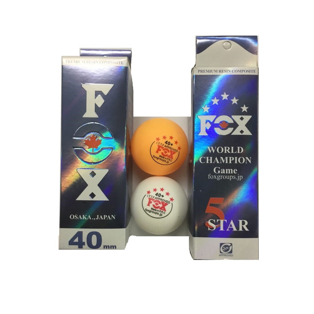 Fox Table Tennis Ball 5-star 40mm (3pcs Pack) | Shopee Philippines