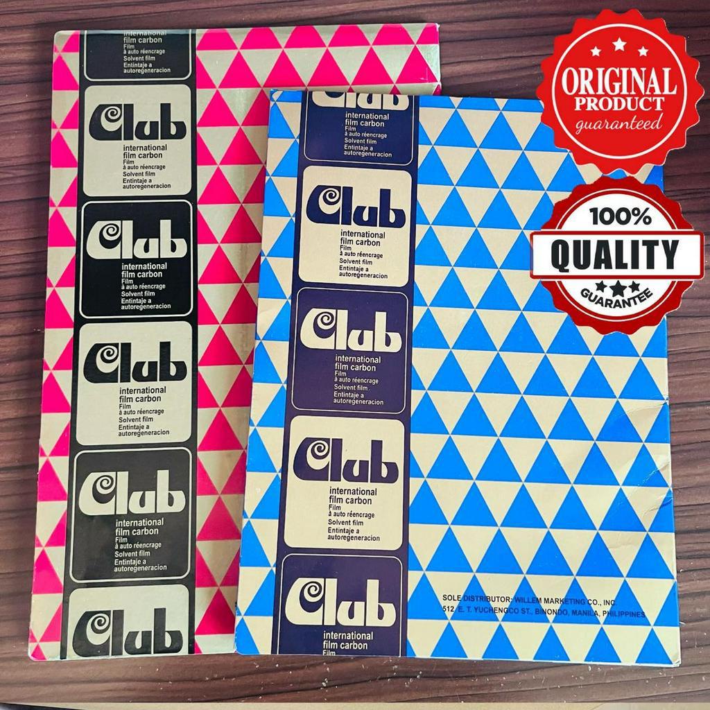 CLUB Carbon Paper Blue/Black Long/Short Sold by 100's per pack sealed ...