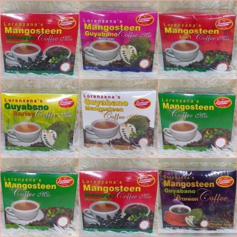 Lorezana's Mangosteen Coffee Premium/guyabano/malunggay/mx3/stevia ...