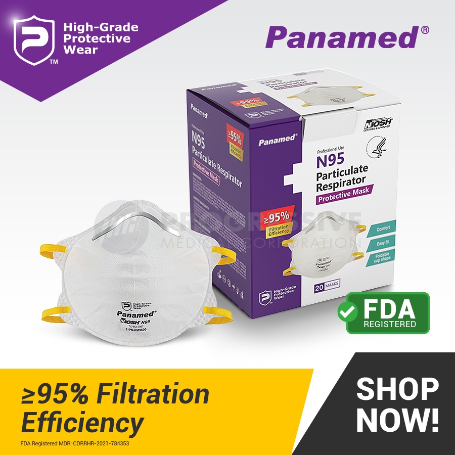Panamed N95 Particulate Respirator 20's | Shopee Philippines