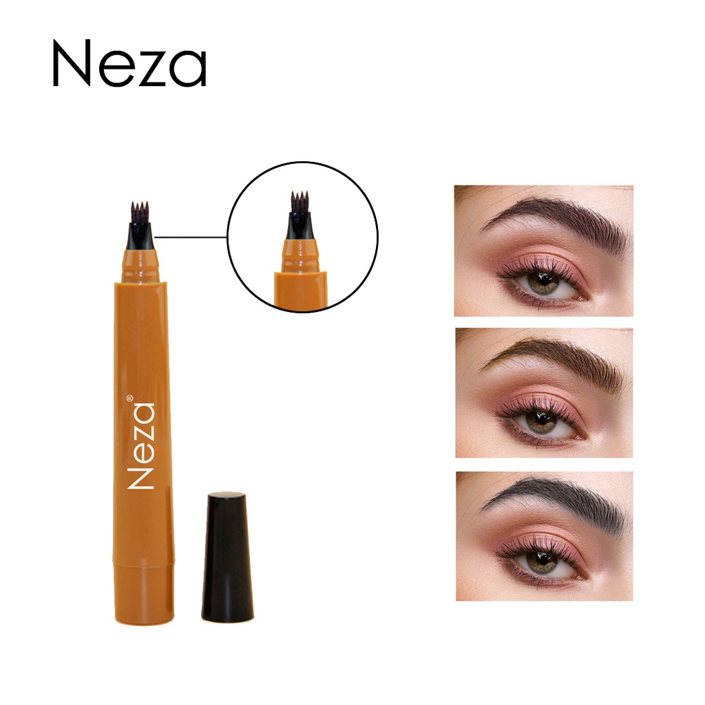 Neza Waterproof Four Forked Eyebrow Pencil Liquid Micro-carving Long ...