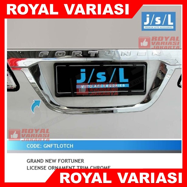 List of Chrome Trims for Grand Fortuner 2012-2015 Trunk Number Plates ...