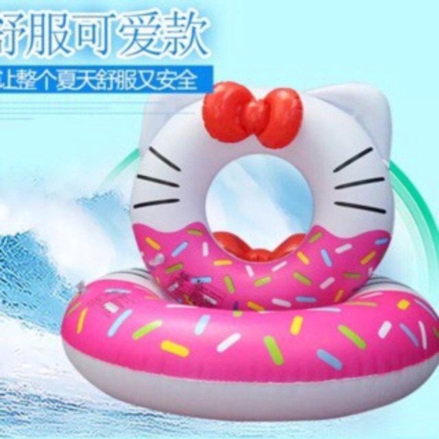 Hello Kitty Donut Swimming Ring Floaters | Shopee Philippines